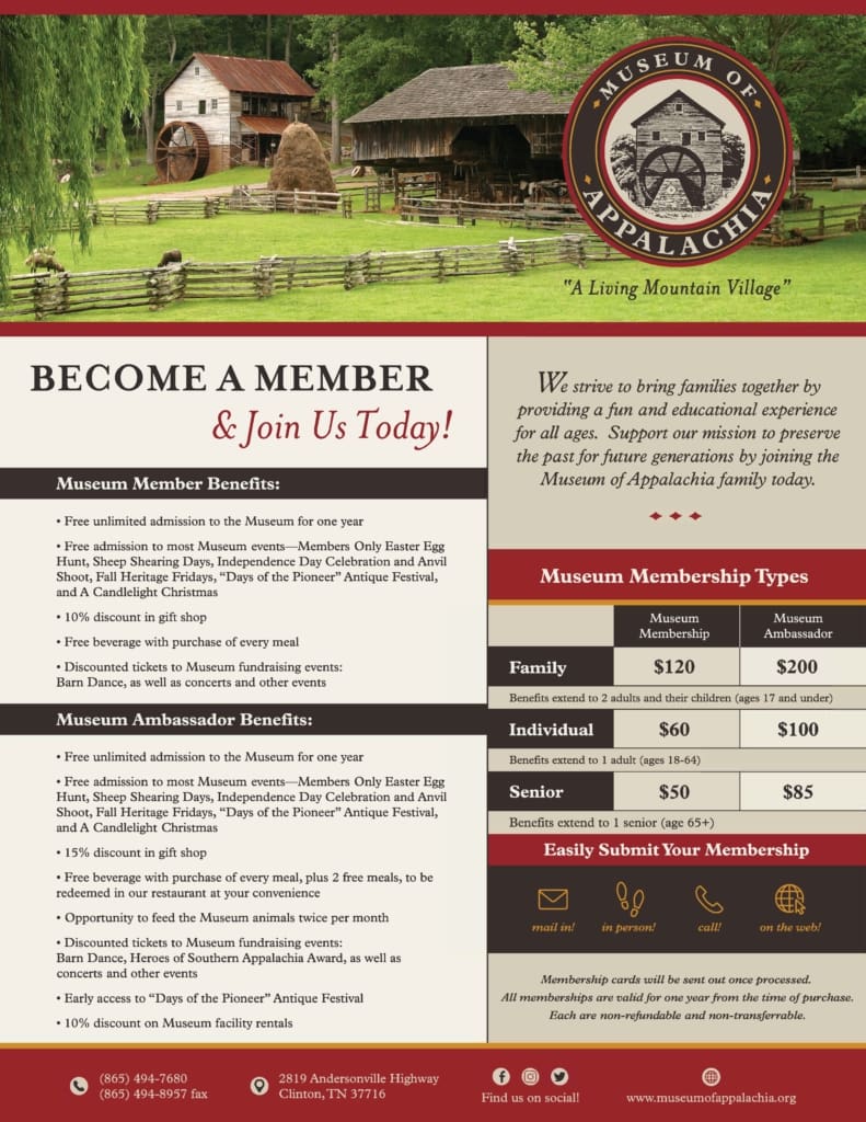 MOS Digital Flyer - The Museum Of Appalachia